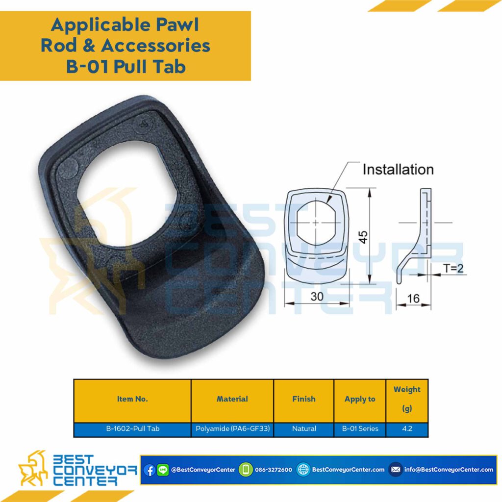 Pull Tab Polyamide (PA6-GF33) ใช้กับ B-01 series : B-1602 - Best ...